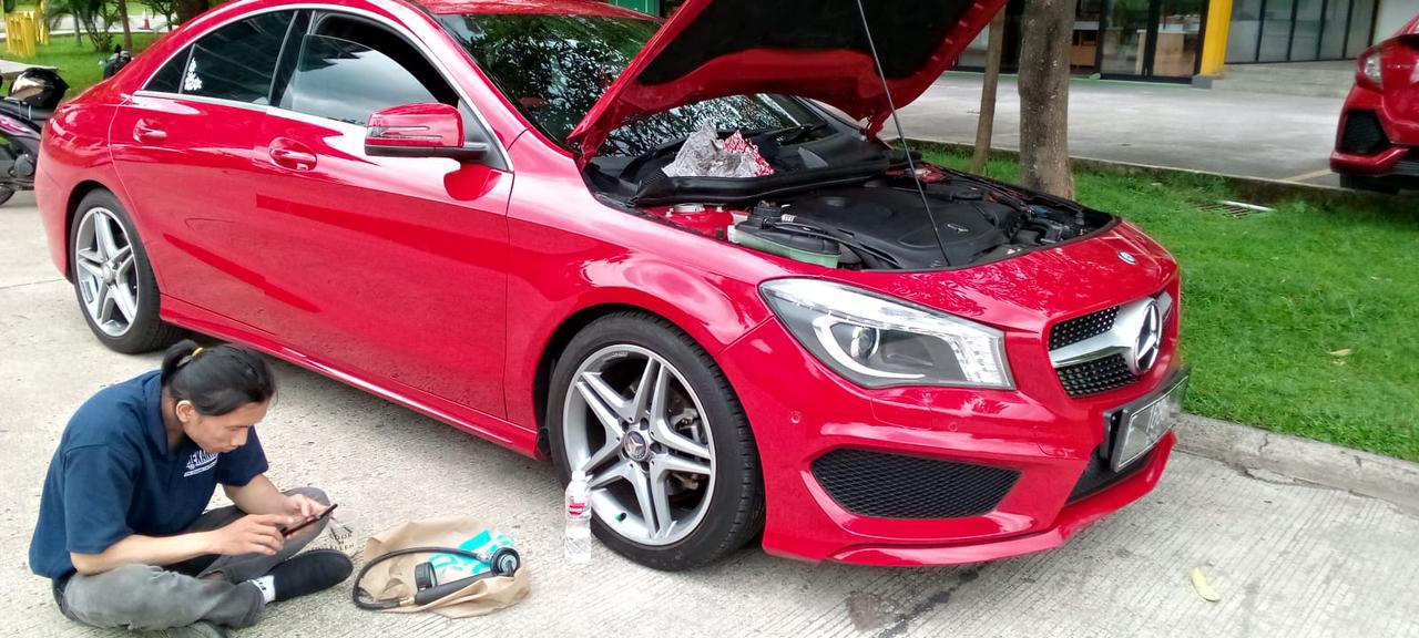 Tabung Recervoir Coolant Air Radiator Bocor Mercedes Benz CLA200 W117 ...
